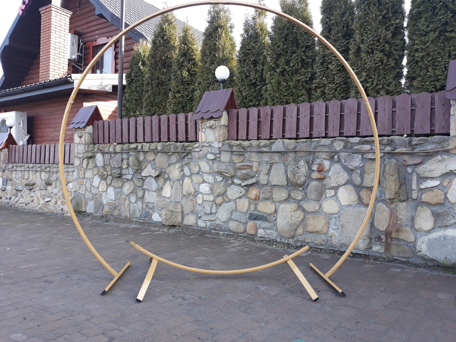 2 In 1 Passable And Сircle Wedding Arch Wedding Double Round Etsy