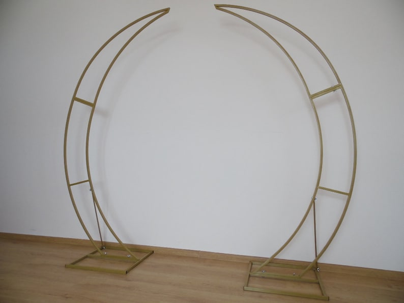 2 in 1 Passage Round Wedding Arch 85 Inch and Moon Arches/ Wedding ...