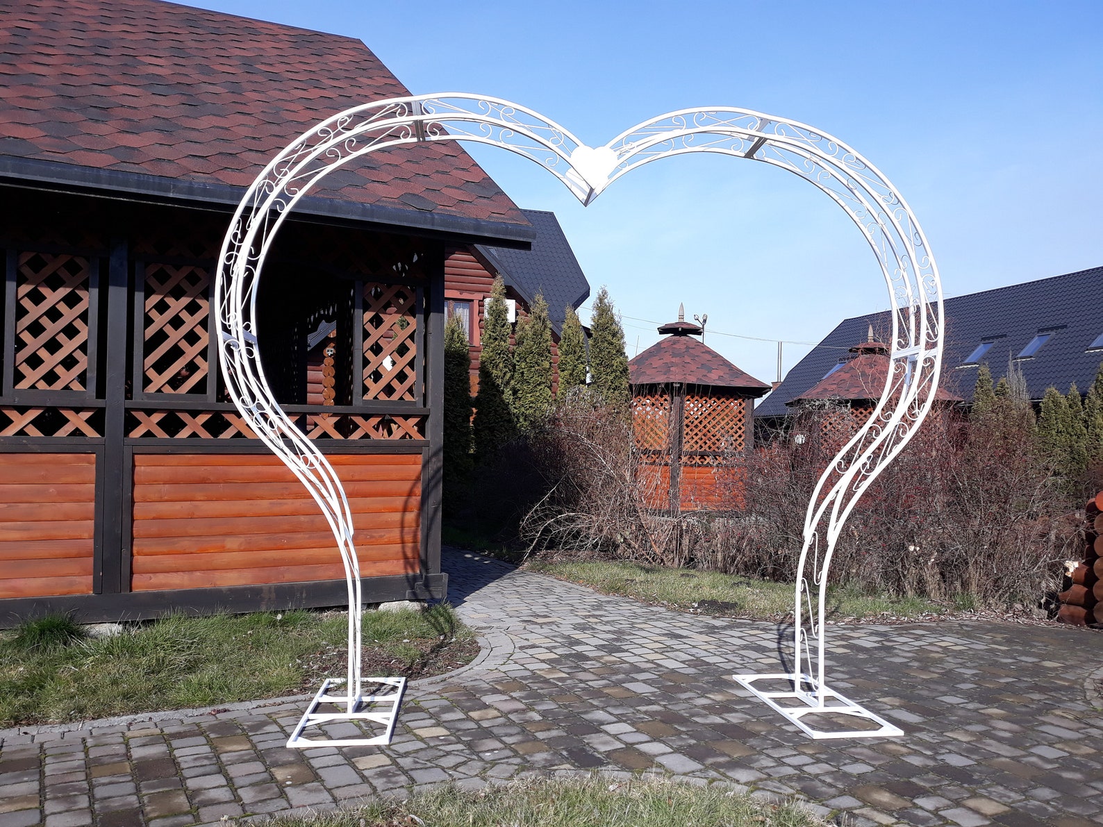 Heart Wedding Arch/ Wedding Arch/ Metal Wedding Arch/ Ceremony - Etsy