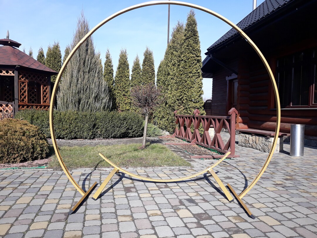 2 In 1 Passable And Сircle Wedding Arch Wedding Double Round Arch
