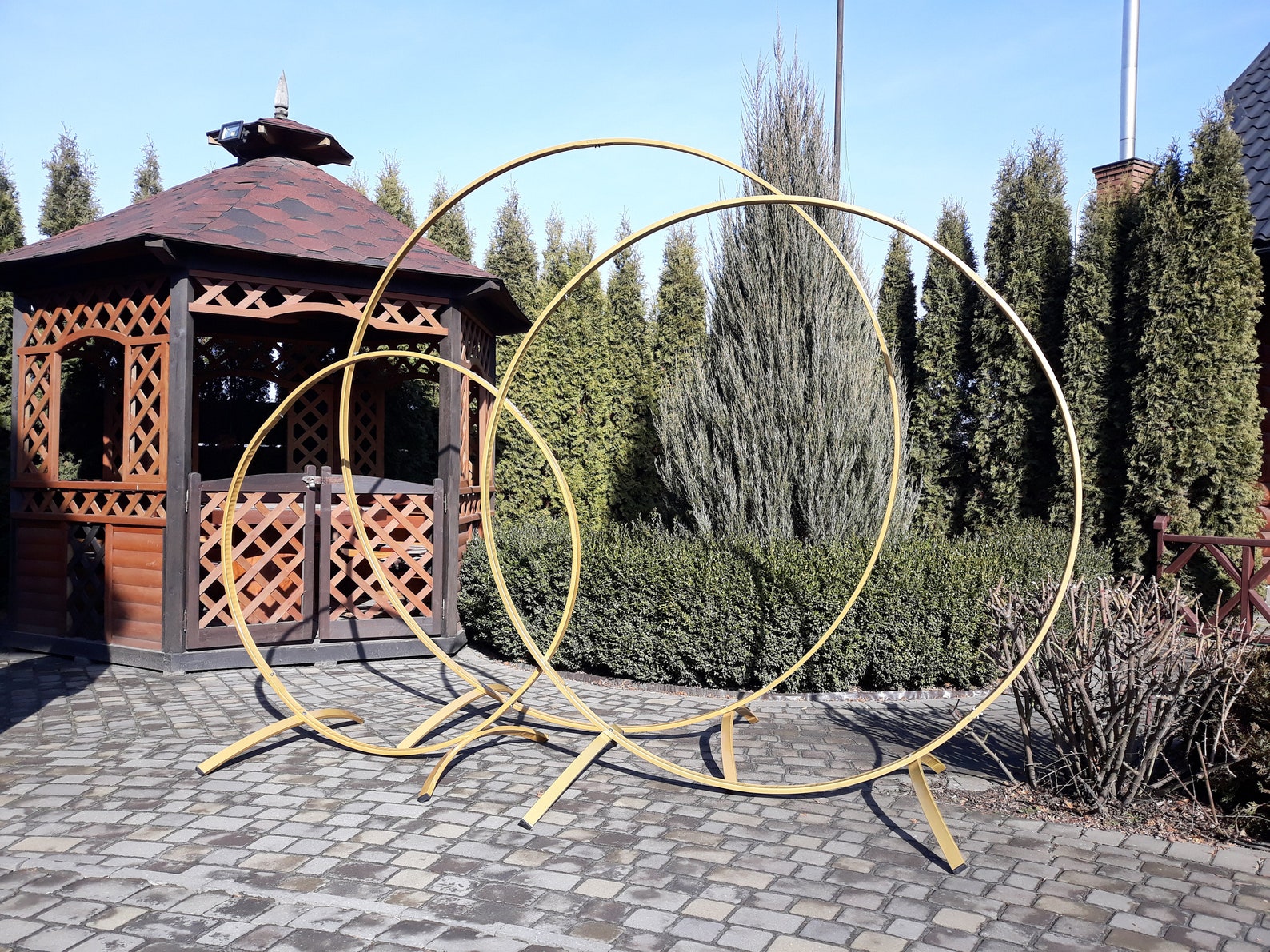 Round Wedding Arch / Metal Arch/ Ceremony Arch Wedding/ | Etsy