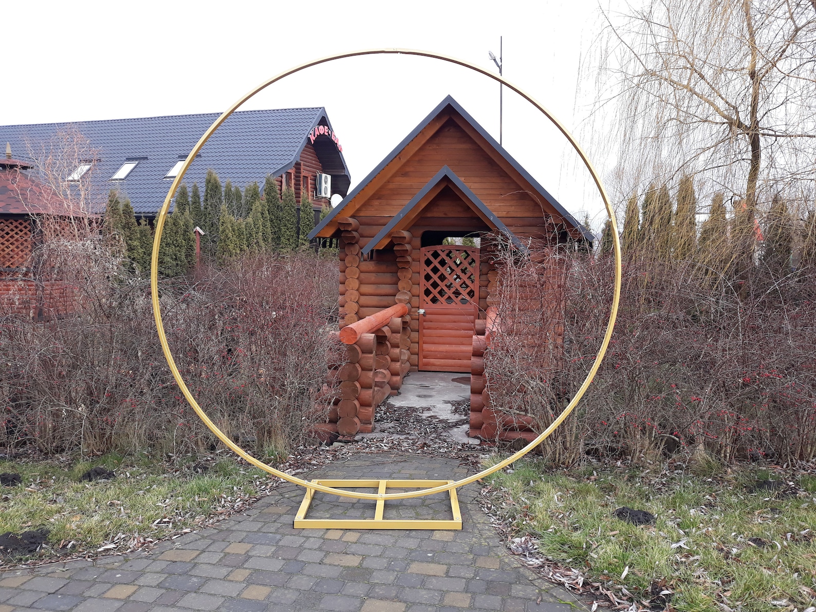 Round Wedding Arch / Metal Arch/ Ceremony Arch Wedding/ Wedding Decor ...