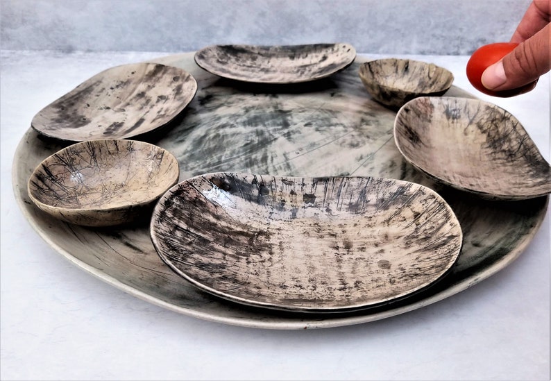 Handmade Ceramic Passover Seder Plate, Modern Jewish Table Decor - Etsy ...