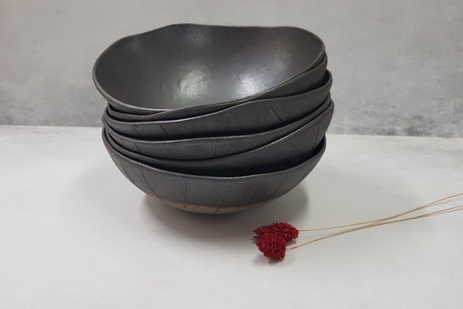 Rustic Pottery Soup Bowl Ceramic Pasta Bowl Ceramic Salad - Etsy
