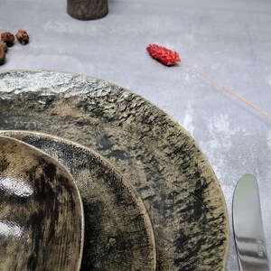 Ceramic Dinnerware Sets, Stoneware Dish Set, Unique Reactive Glaze ...