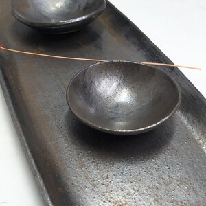 Black Ceramic Serving Tray, Long Black Rectangle Tray, Ceramic Tea Tray ...