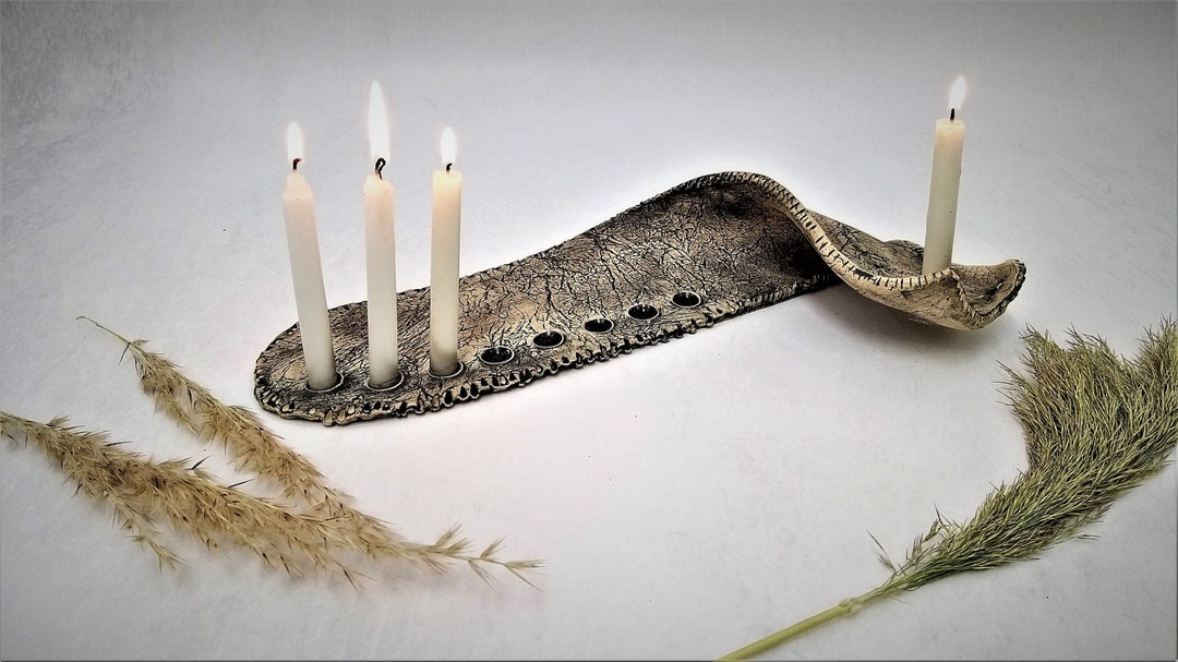 Unique Menorah for Chanukah, Contemporary Menorah, Modern Menorah ...