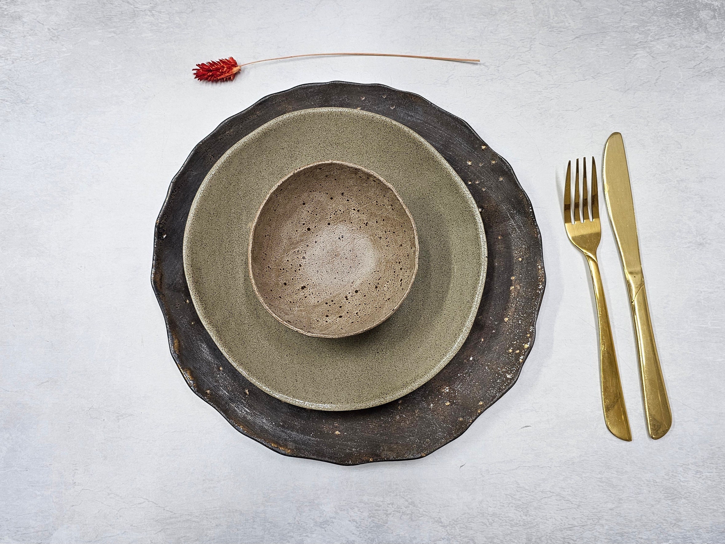 Ceramic Dinnerware Sets, Handmade Dishes, Modern Dinner Set, Rustic ...