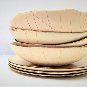 Unique Dinnerware Set, Modern Dinnerware Set, Ceramic Dish Set, Rustic Dinnerware Set, Ceramic ...