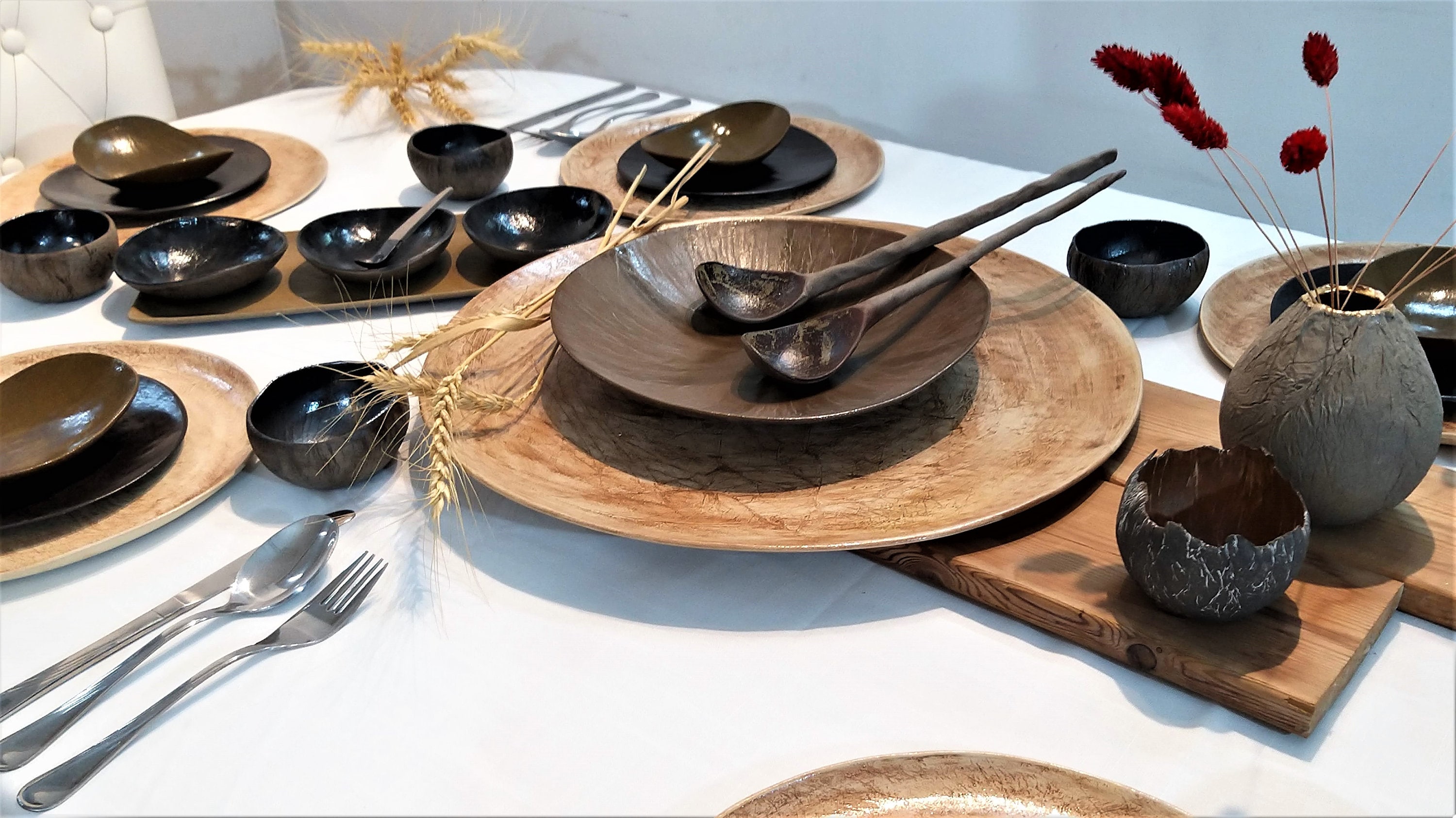 Full Dinnerware Set for 6 Stoneware Dish Sets for 6 - Etsy