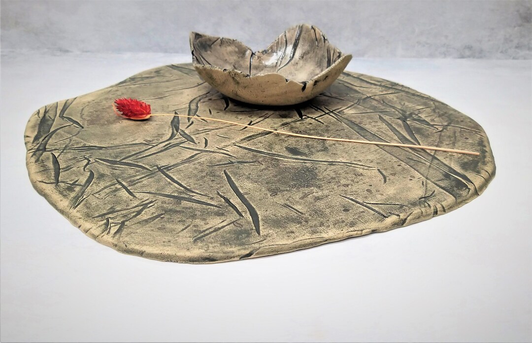Handmade Platter and Bowl Set, Restaurants Dishes, Unique Ceramic ...