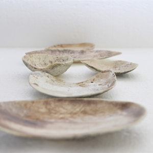 Small Oval Porcelain Plates Set of 5, Small Ceramic Plates, Appetizer ...