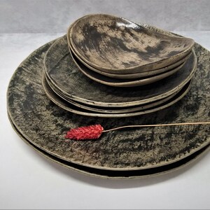 Ceramic Dinnerware Sets, Stoneware Dish Set, Unique Reactive Glaze ...