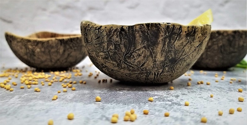 Small Serving Ceramic Bowls Pottery Condiment Bowls Rustic | Etsy