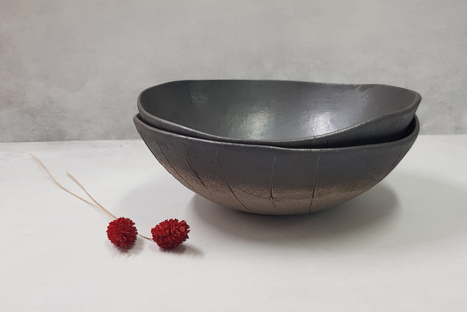 Rustic Pottery Soup Bowl Ceramic Pasta Bowl Ceramic Salad - Etsy