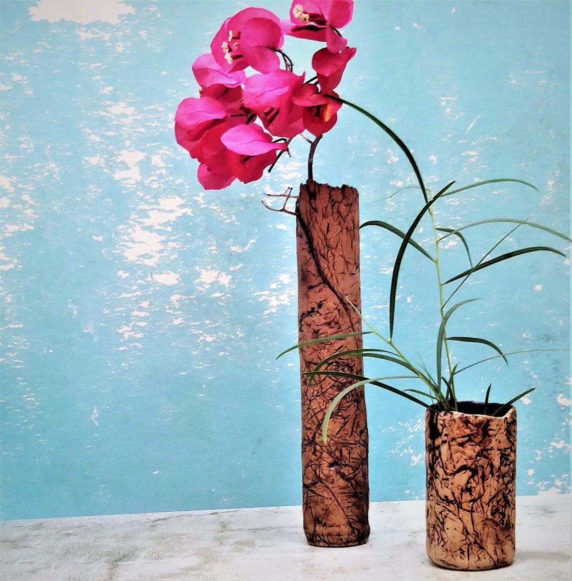 Tall Ceramic Flower Vase Pottery Vases Handmade Vase Modern - Etsy