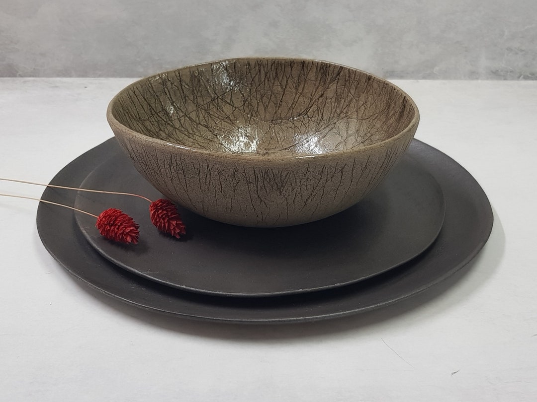 Japanese Dinnerware, Asian Dinnerware Set, Vintage Dinnerware, Black ...