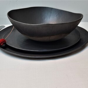 Japanese Dinnerware, Modern Dishware Set, Black Dishware Set, Japanese ...