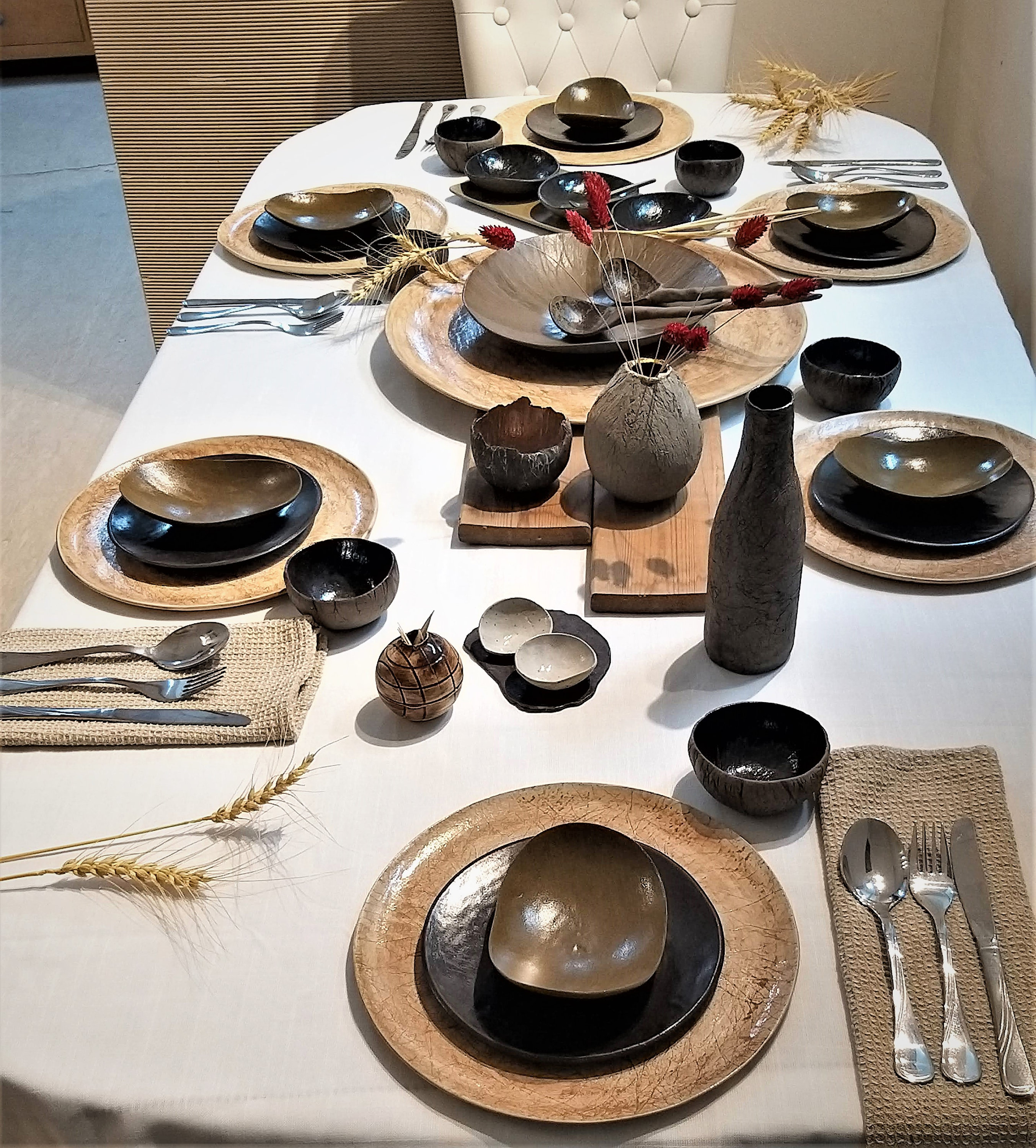 Full Dinnerware Set for 6 Stoneware Dish Sets for 6 - Etsy