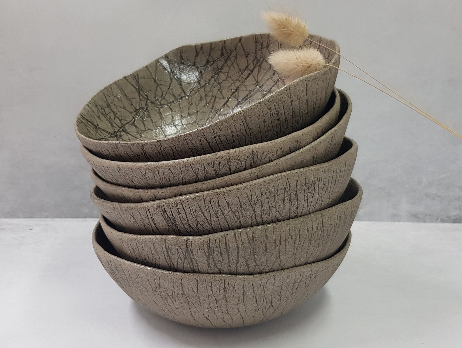Handmade Rustic Stoneware Pasta Bowl, Modern Ceramic Bowl - Etsy