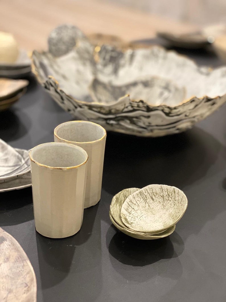 Faceted Ceramic Cup Ceramic Tumbler Pottery Tea Tumbler | Etsy