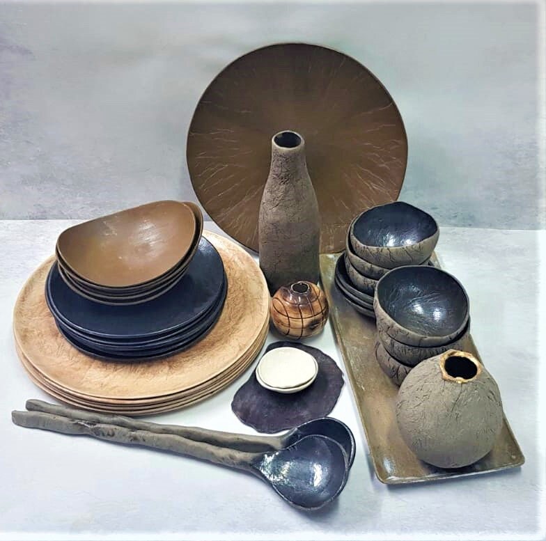 Full Dinnerware Set for 6 Stoneware Dish Sets for 6 - Etsy