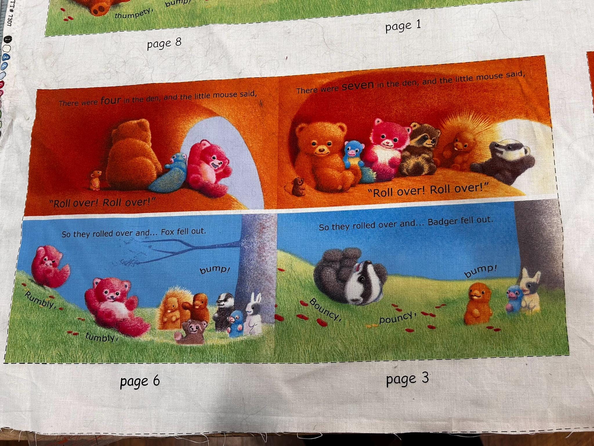 Fabric Books Ten in the Den Book Panel 100% Cotton by John Butler - Etsy