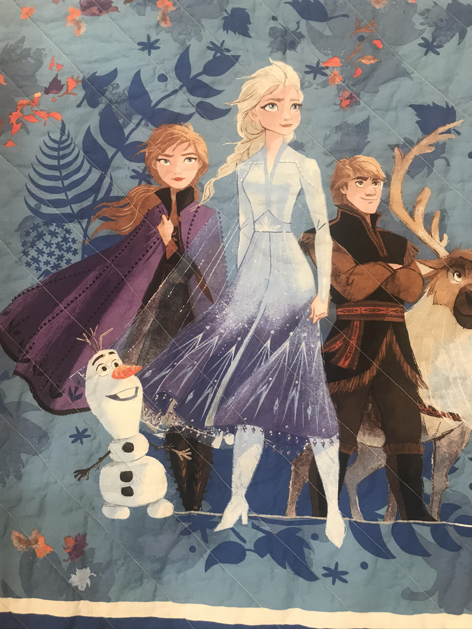 Disney Frozen With Elsa and Anna Homemade Throw Quilt - Etsy