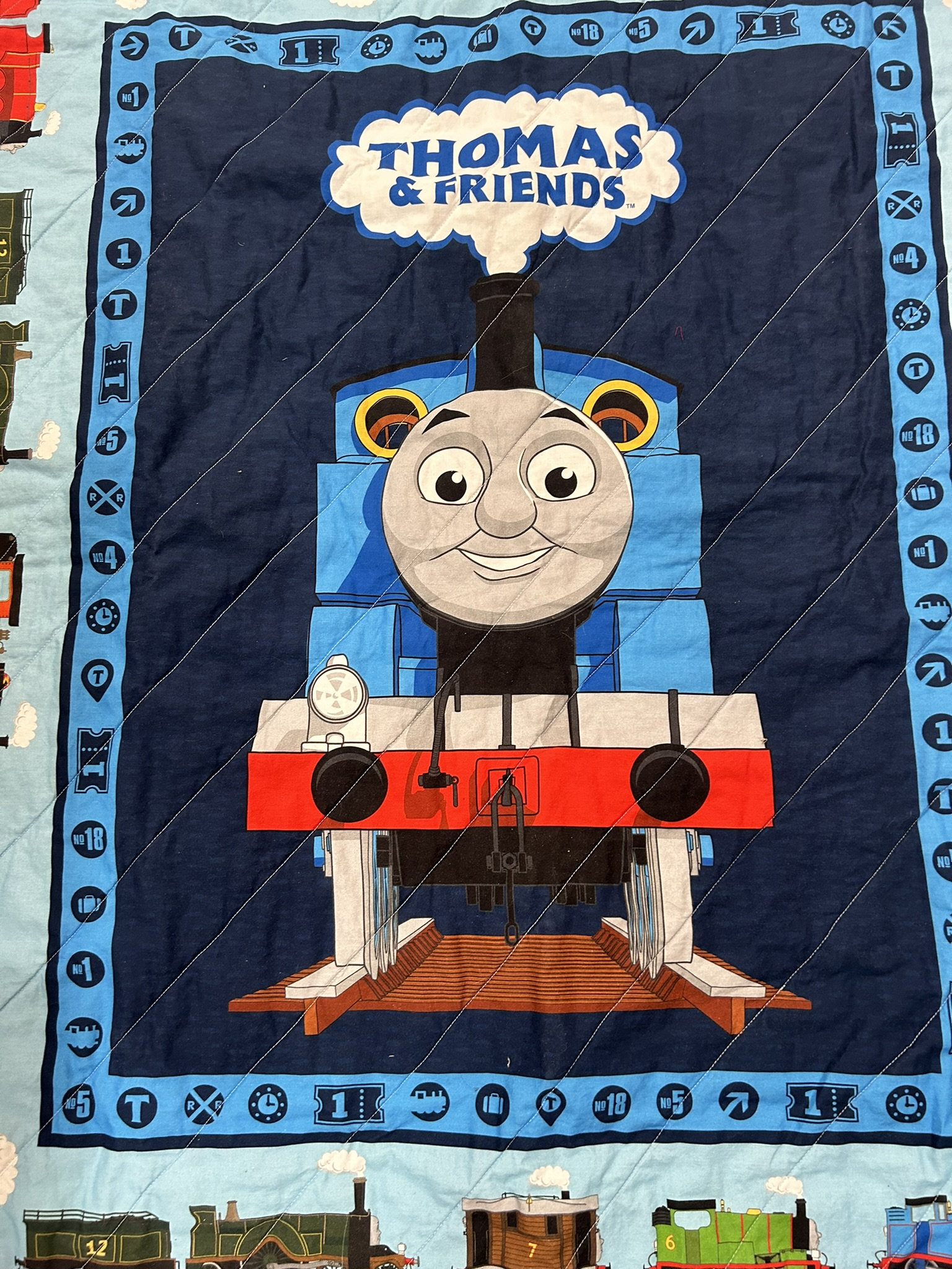 Thomas the Train Panel Homemade Quilt 40 X60 - Etsy