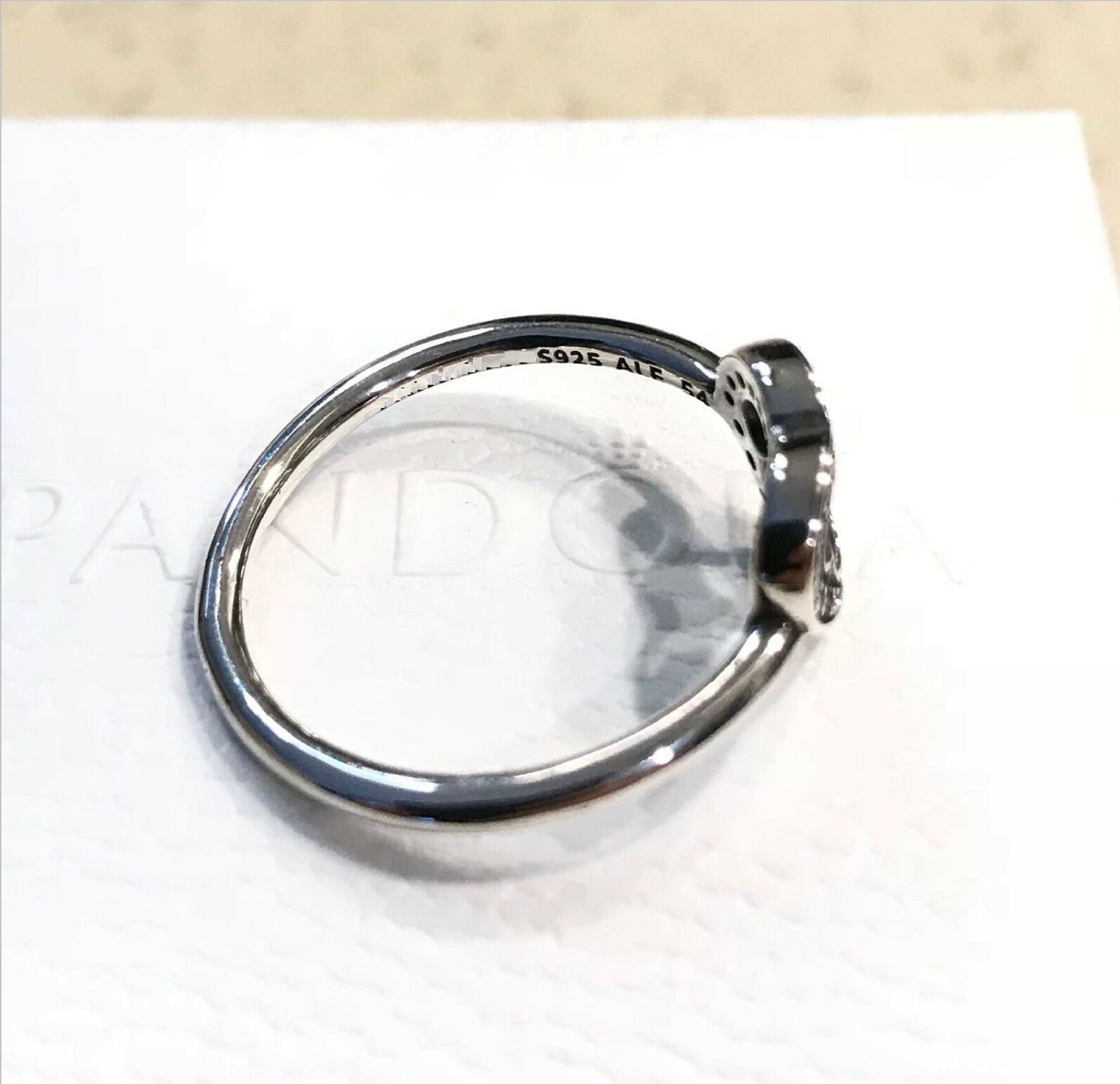 Pandora Enchanted Disney Mickey Mouse Silhouette Ring - Near White ...
