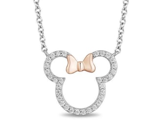 Diamond Mickey Mouse Necklace - Etsy