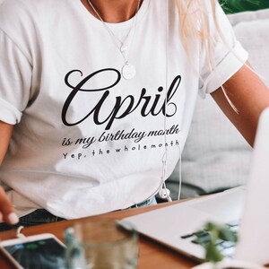 April Birthday Svg April is My Birthday Month Yep the Whole - Etsy