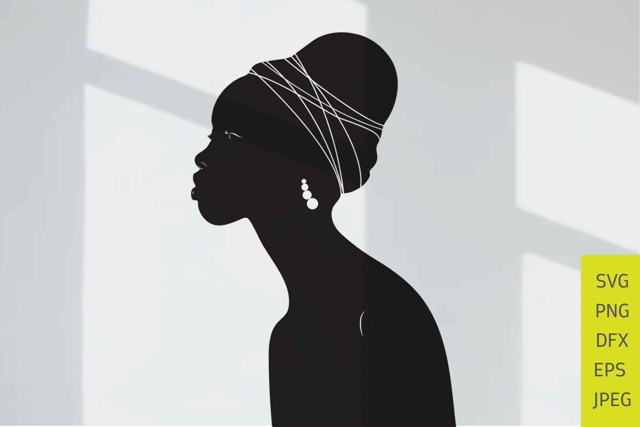 Black Woman Svg Woman Head Wrap Svg Woman Silhouette Svg - Etsy UK