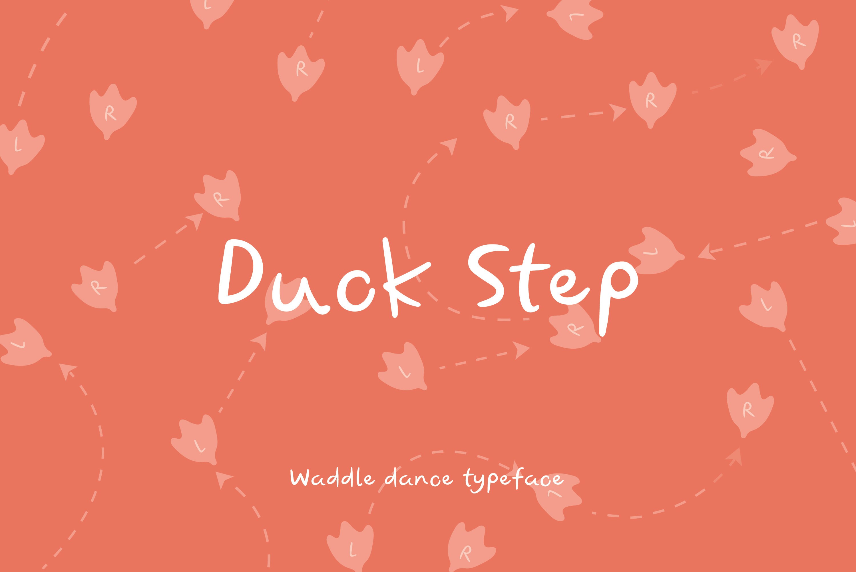 Duck Step Fun Handwritten Font Fun Font Modern Font Script | Etsy