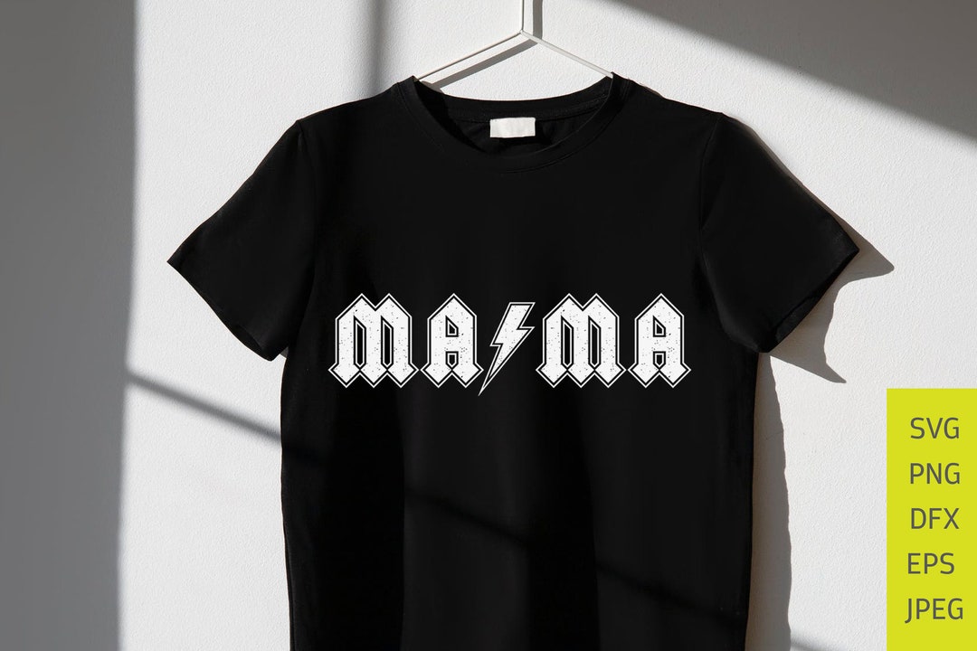 Mama SVG, Rocker Mom Svg, Rock and Roll Mama Svg, Hard Rock Mom Svg ...