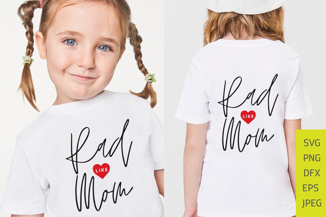 Rad Like Mom SVG Mom Svg Mother's Day SVG Cool Mom - Etsy