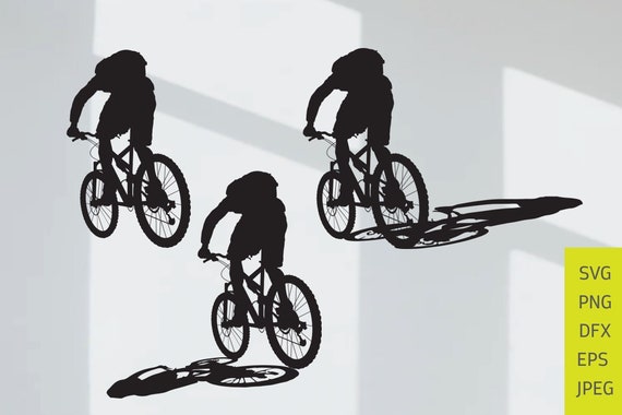 Cyclist SVG File for Cricut and Cutting Machines Cyclist SVG | Etsy