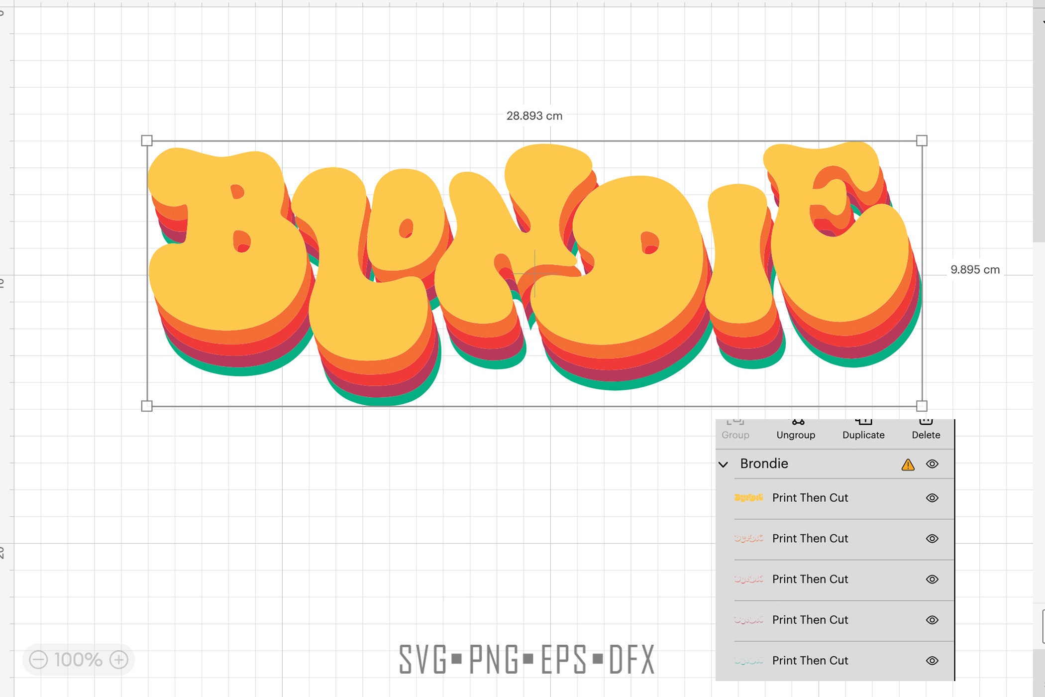 Blondie SVG Retro Blonde Svg Rainbow Blondie Svg Groovy - Etsy