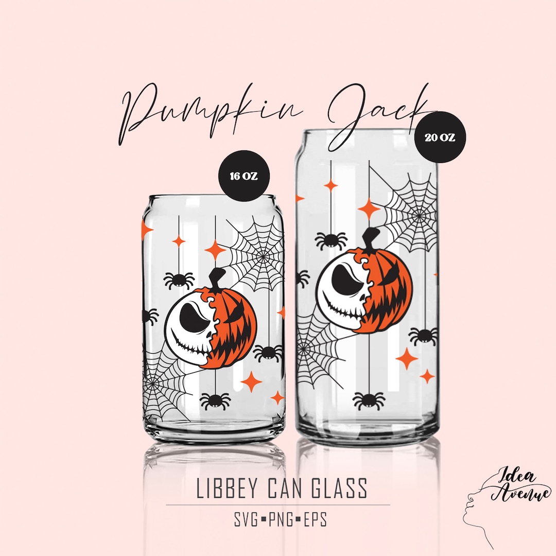 Nightmare Before Christmas SVG, Pumpkin Jack Skellington 16oz and 20oz ...