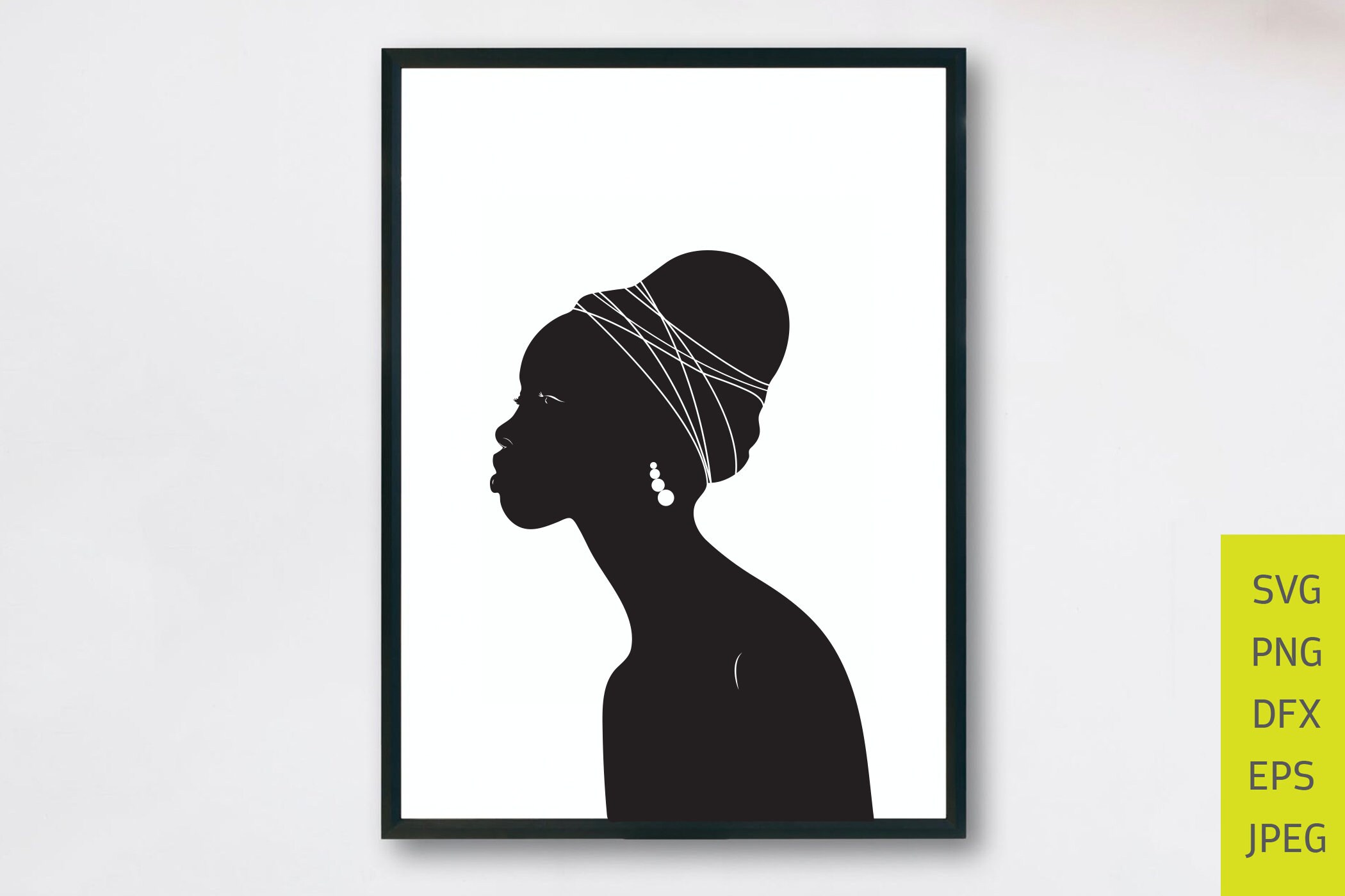 Black Woman Svg Woman Head Wrap Svg Woman Silhouette Svg - Etsy UK