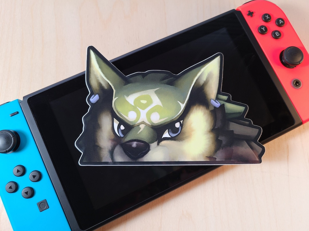 Wolf Link Peeker Sticker - Etsy