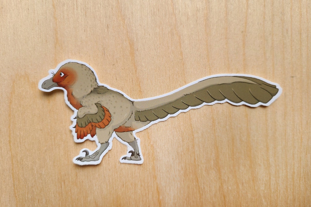 Velociraptor Vinyl Sticker - Etsy