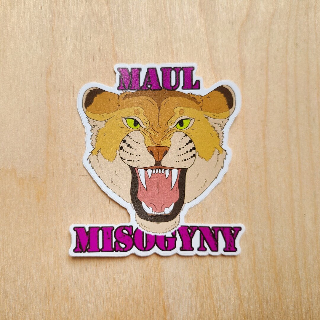 MAUL MISOGYNY Lioness Vinyl Sticker - Etsy