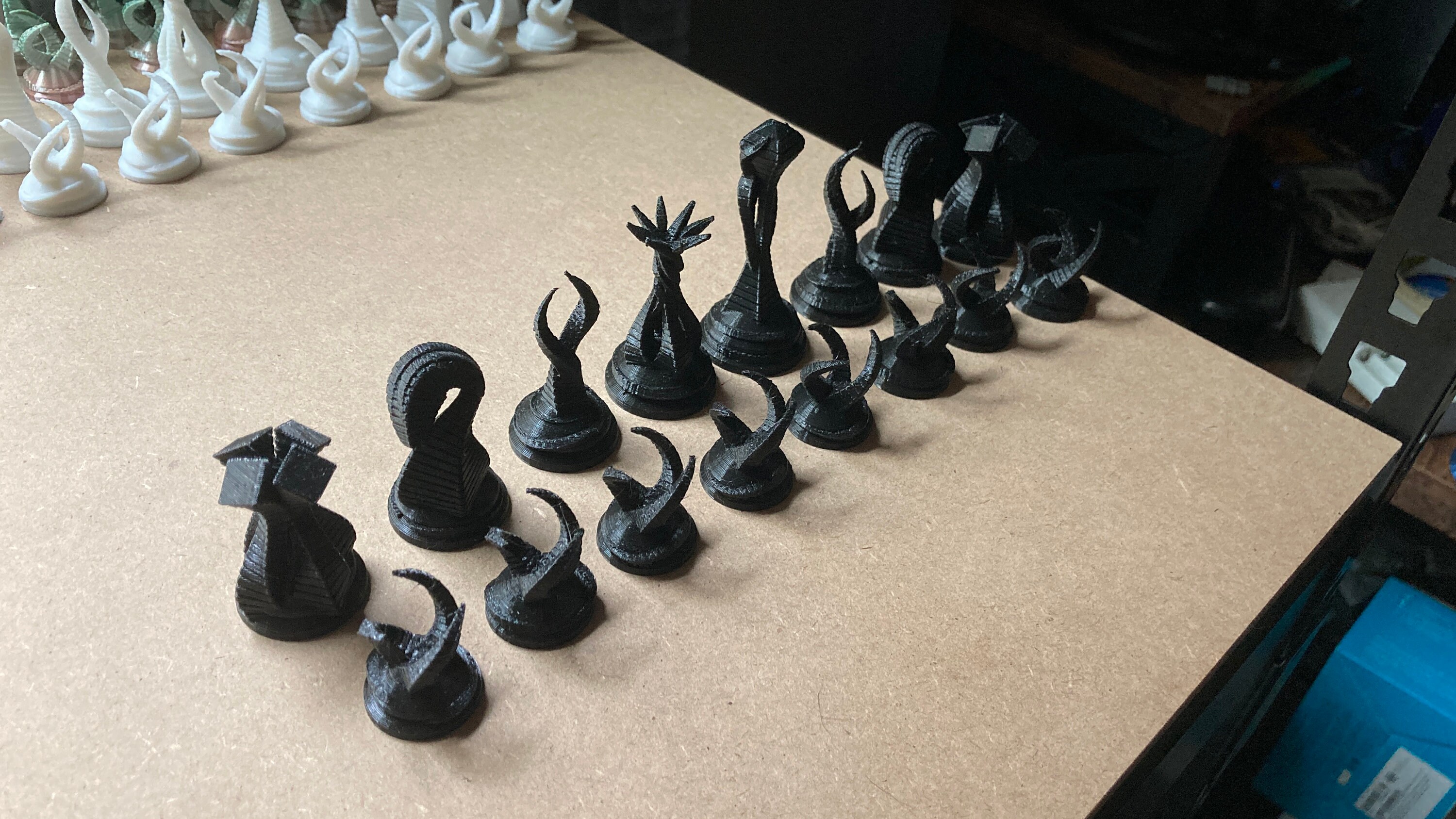 3D Printed Dead Space Inspired Alien Chess Set of 17 - Etsy