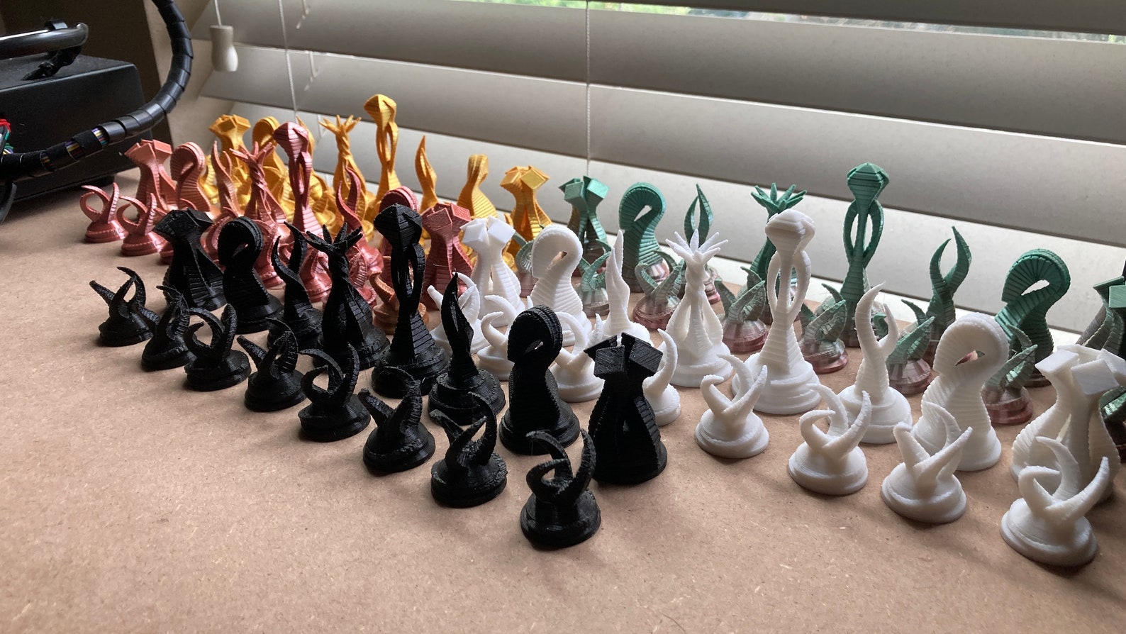 3D Printed Dead Space Inspired Alien Chess Set of 17 - Etsy