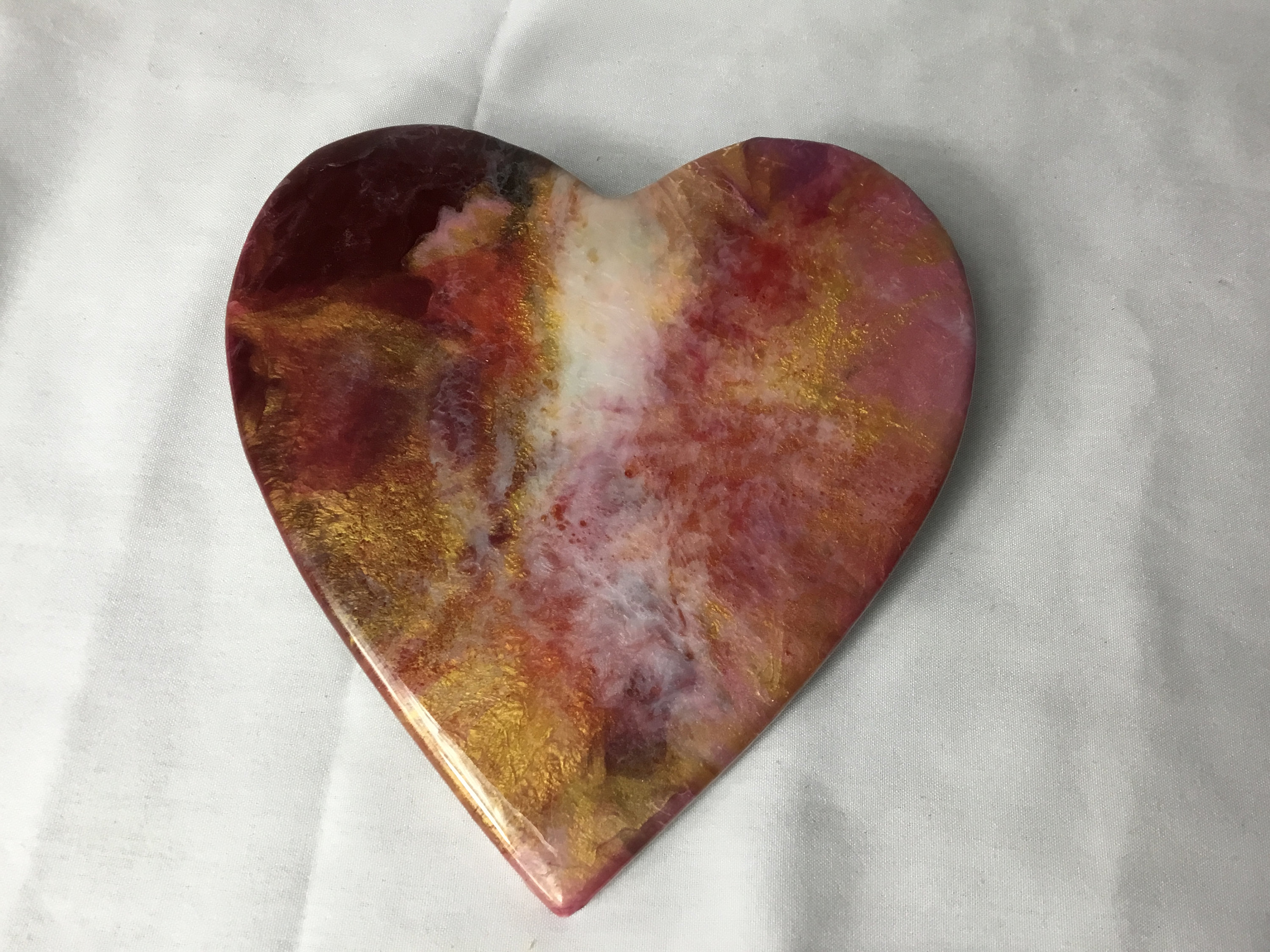 PoP of Love Wood Cycling Heart Epoxy Resin Pour Fathers Day Gift Biking ...