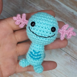 Crochet Paldean Wooper Plush, Pokemon Scarlet and Violet, Paldean ...