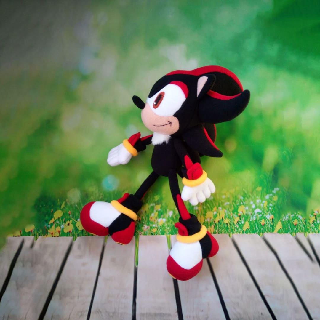 Shadow the Hedgehog Sonic Boom Plush Stuffed Animal 15.7 - Etsy Australia