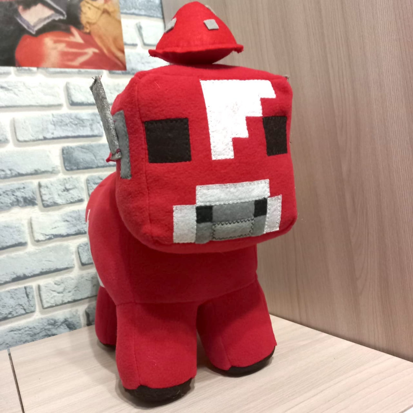 Mooshroom Minecraft Mooshroom Plush Game Soft Toy Minecraft - Etsy