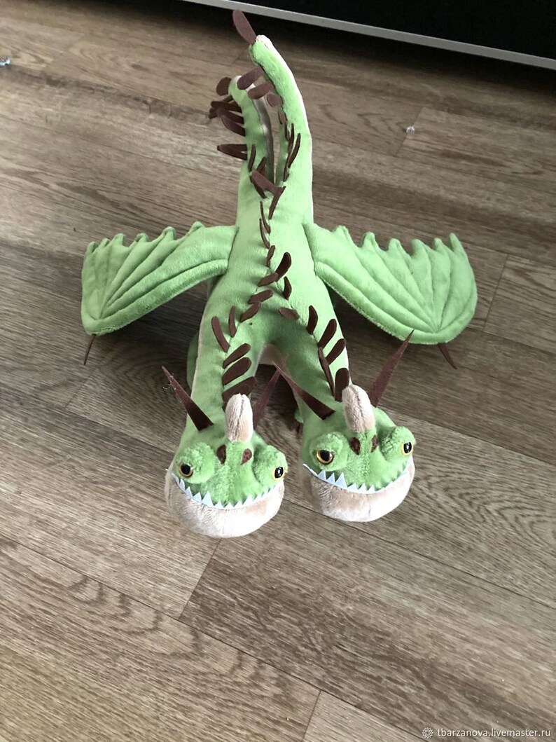 Hideous Zippleback Plush How to Train Your Dragon Dragon - Etsy
